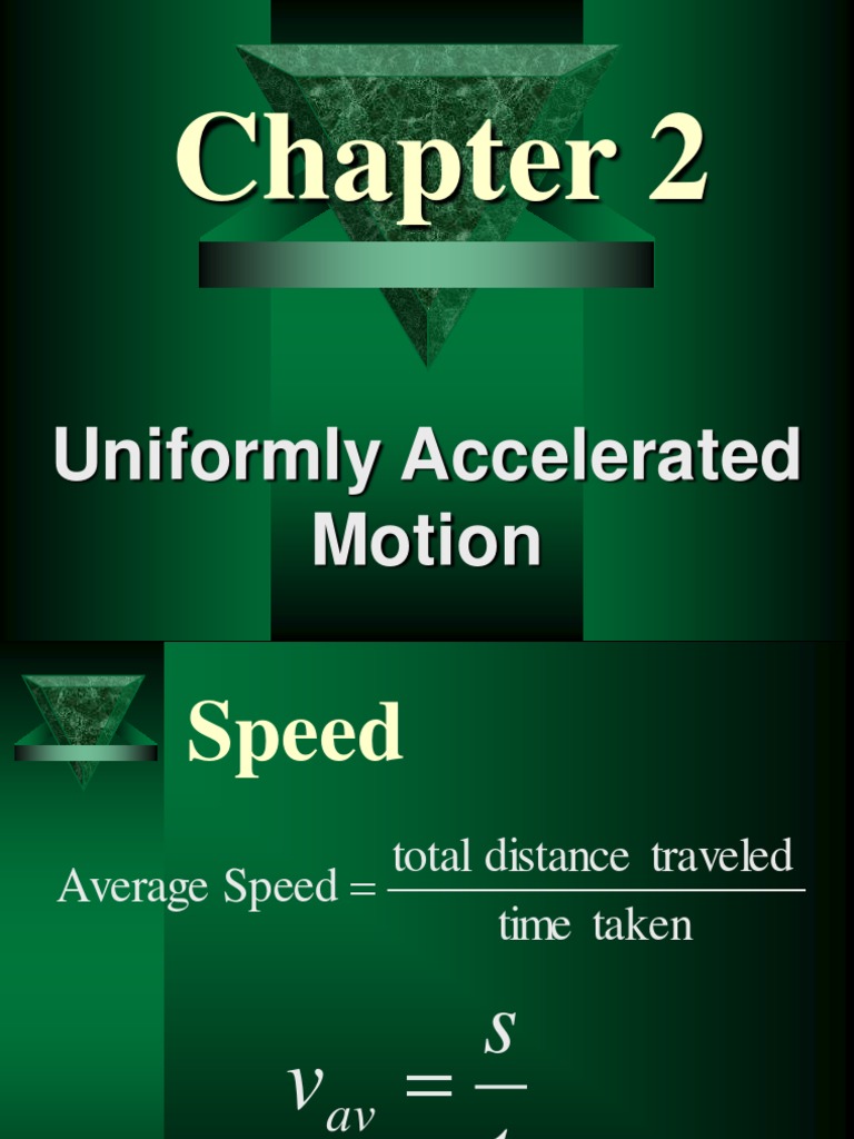 Uniformly Accelerated Motion | PDF | Acceleration | Velocity