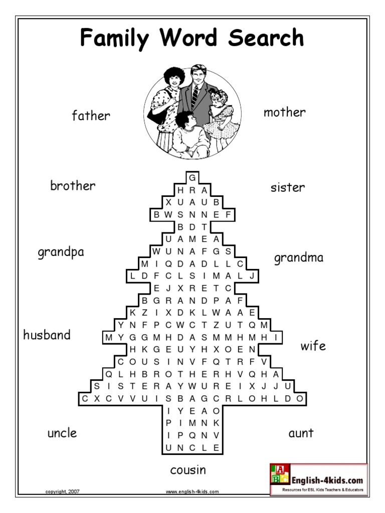 TV Family Words | PDF