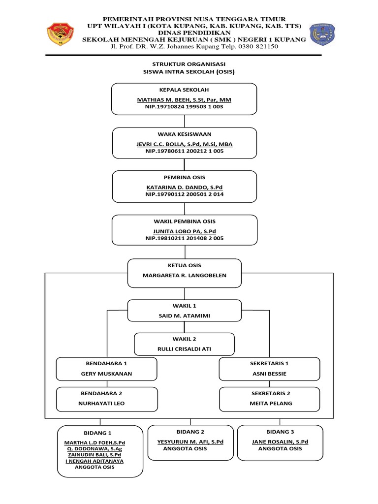 Struktur Organisasi Osis | PDF
