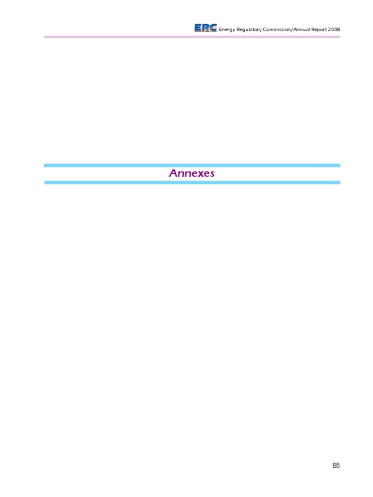 2008 AR-Annex 1 | PDF | Regulatory Compliance | Electrical Grid