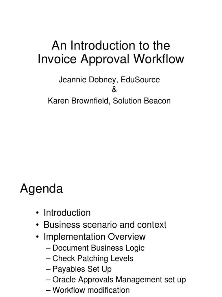 Oracle Approval Process Workflow-1 | PDF | Accounts Payable | Receipt