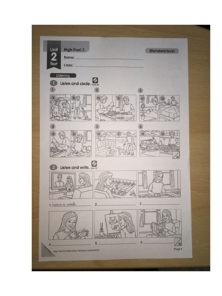 Examenes High Five 3 | PDF