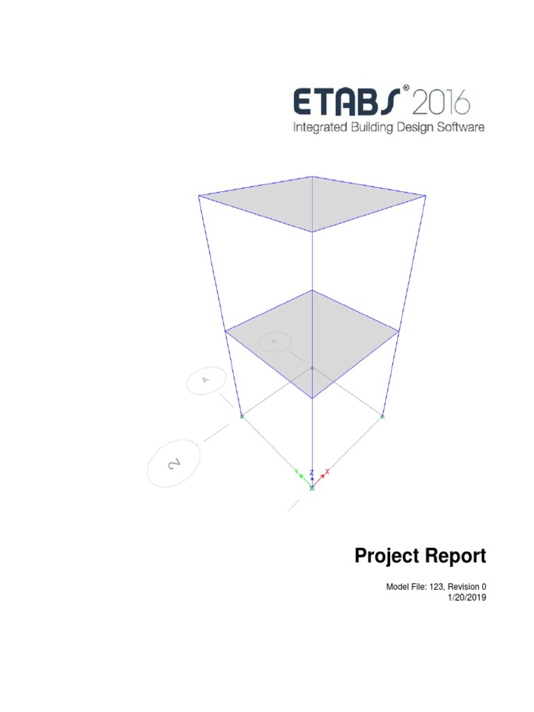 Project Report of Etabs Sample | PDF | Beam (Structure) | Concrete