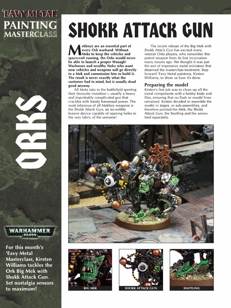 Ork Shock Attack Gun Master Class | PDF