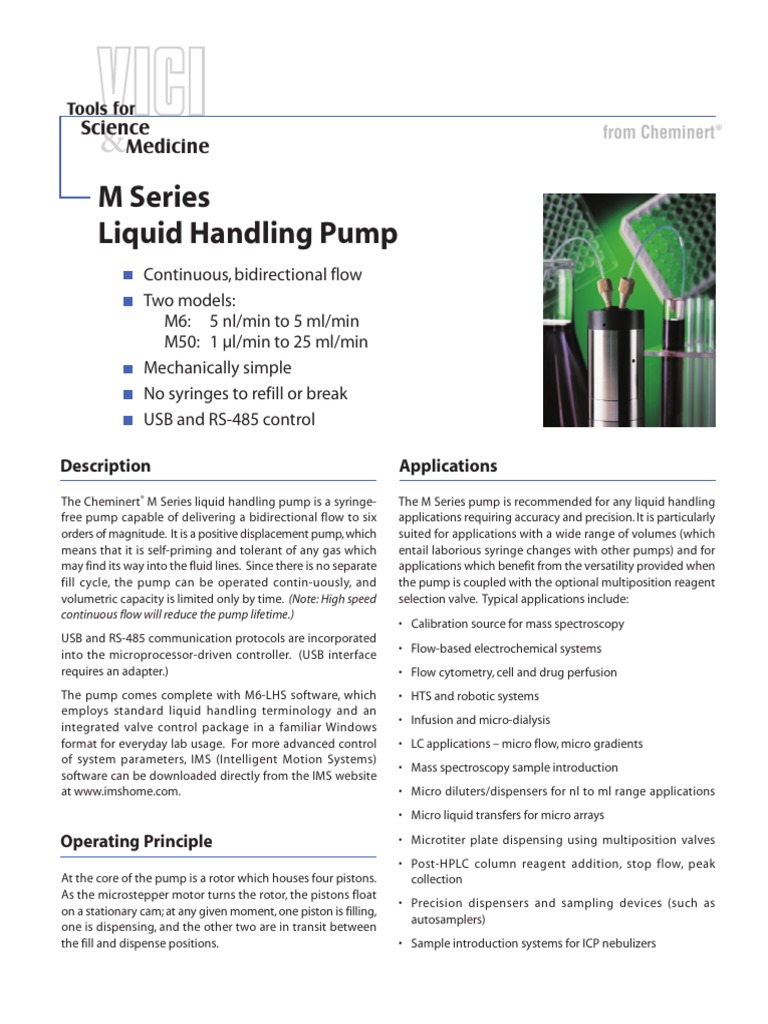 m6 Pump | PDF | Syringe | Pump