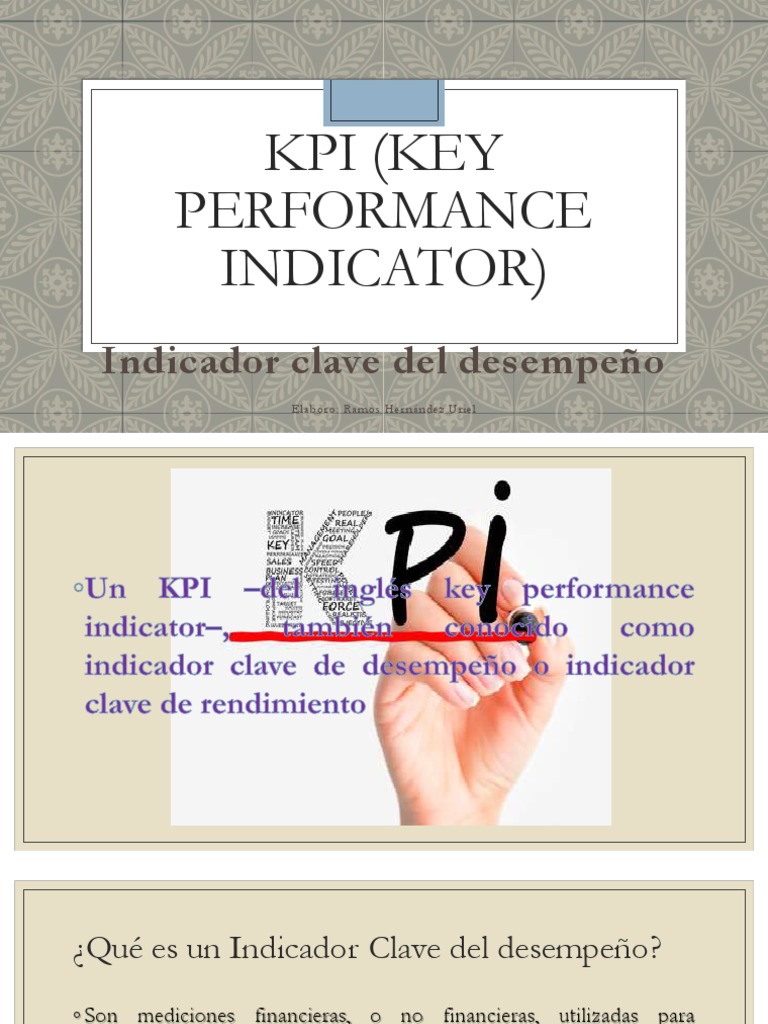 Kpi (Key Performance Indicator) Final | PDF | Indicador de rendimiento ...