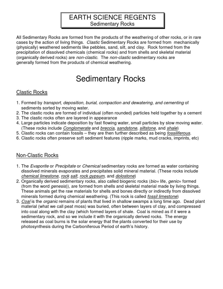 Sedimentaryrx | PDF | Sedimentary Rock | Clastic Rock
