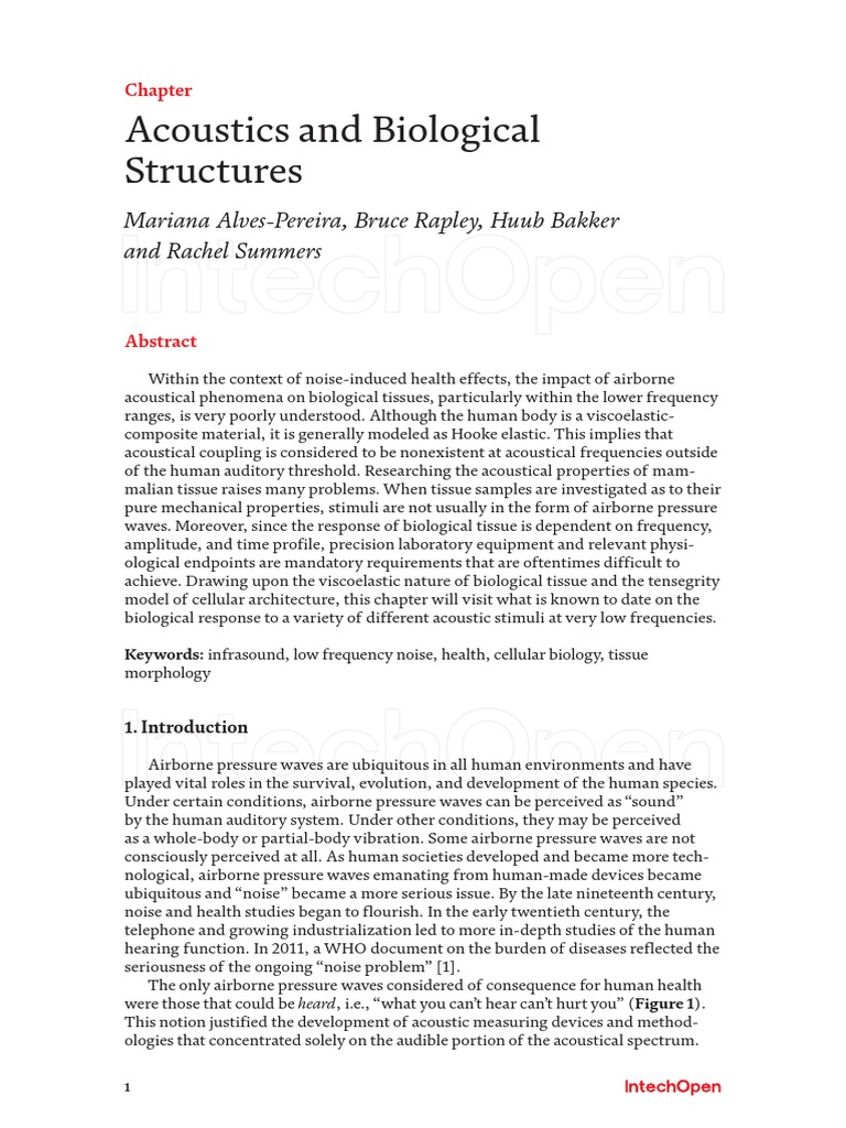 Acoustics and Biological Structures | PDF | Viscoelasticity ...