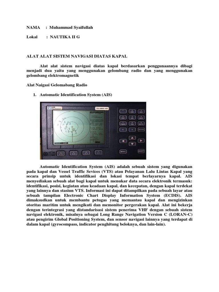 Automatic Identification System Pdf