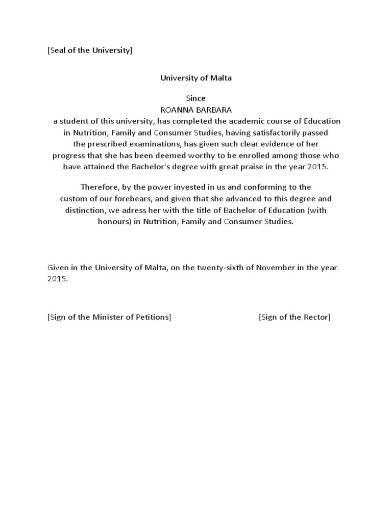 Diploma Bachelor | PDF