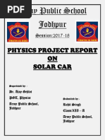 Solar Car | PDF | Photovoltaic System | Photovoltaics