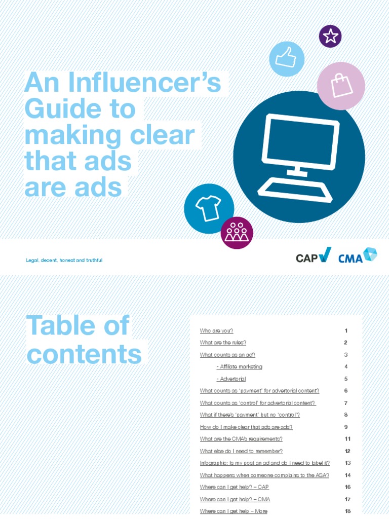 An Influencer's Guide To Making Clear That Ads Are Ads: Legal, Decent ...