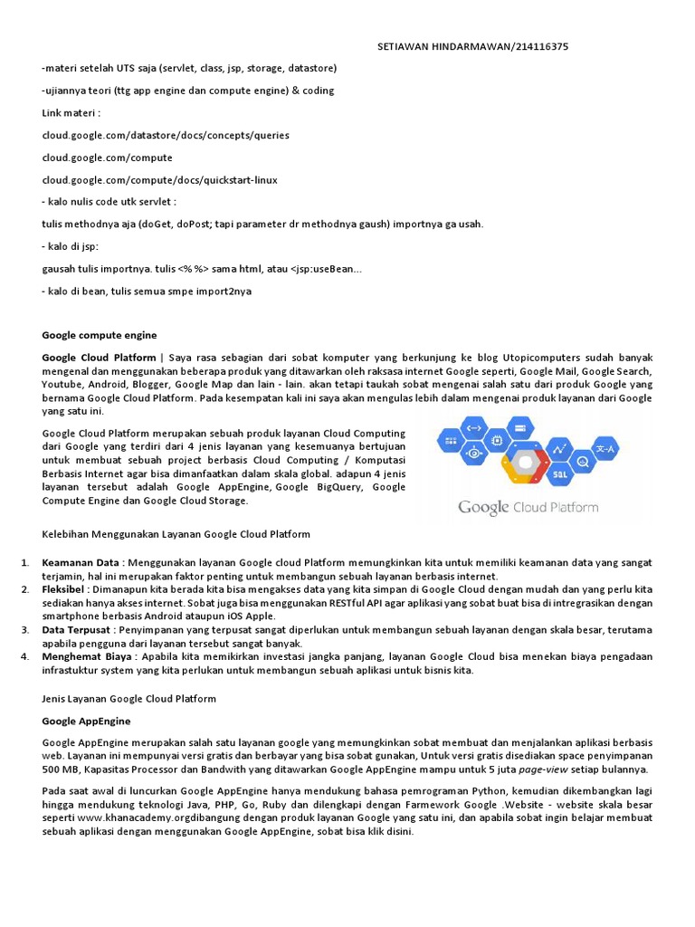 Panduan Google Cloud Platform | PDF