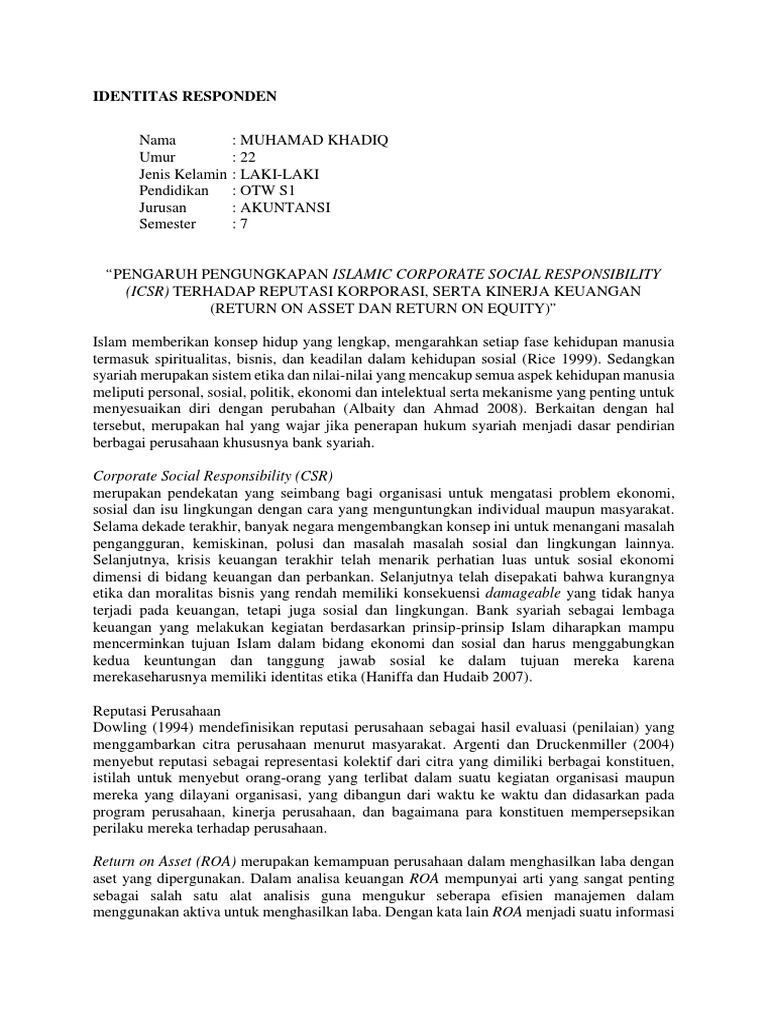 Kuesioner Fifin | PDF