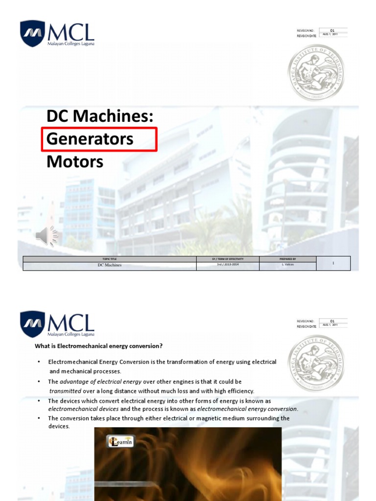 9 - DC Machines PDF | PDF | Electric Generator | Direct Current