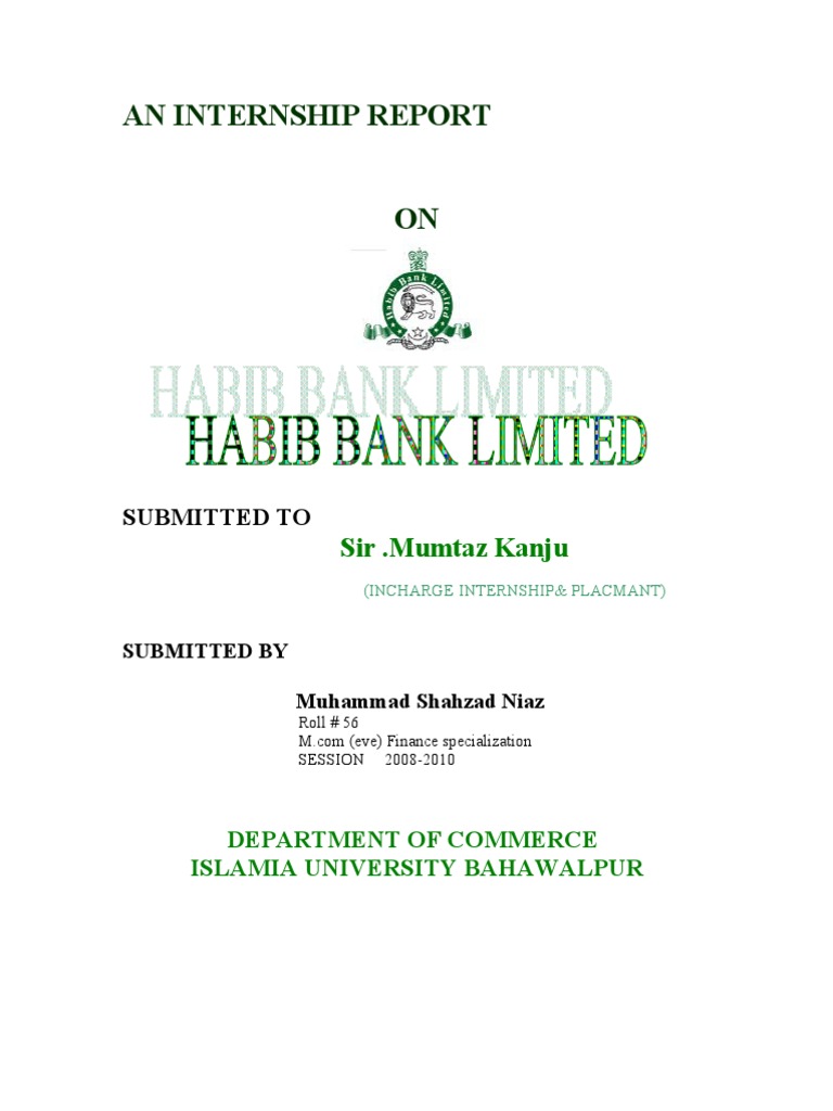 An Internship Report | PDF | Banks | Deposit Account