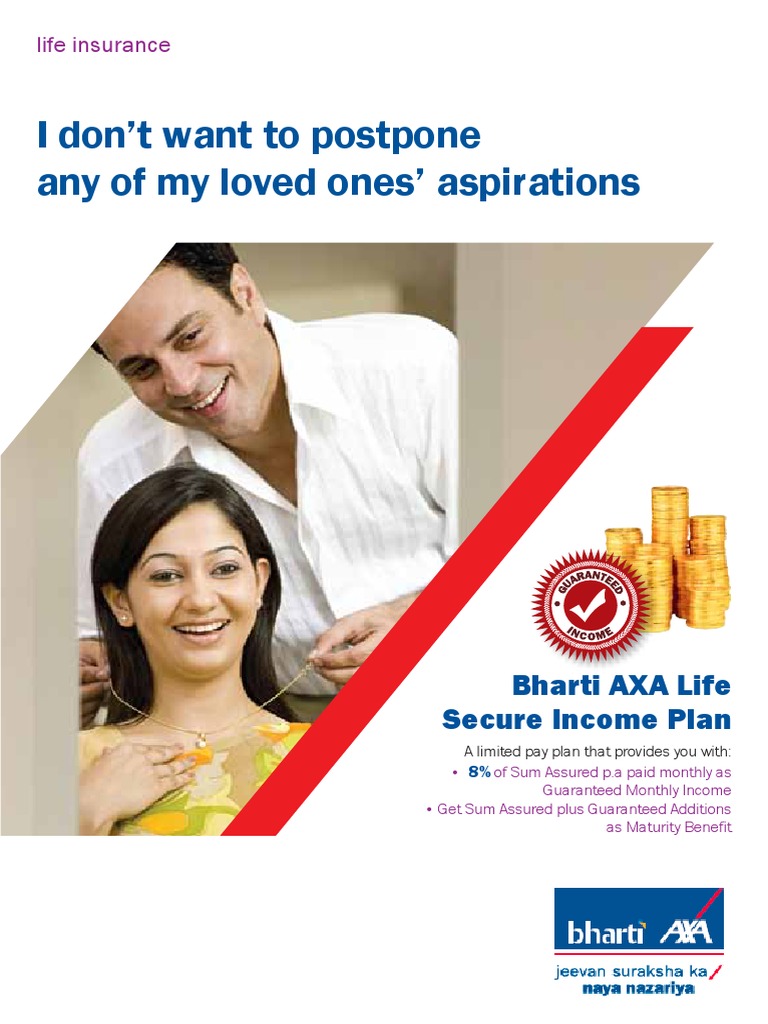 Secure Income Plan | PDF | Life Insurance | Insurance