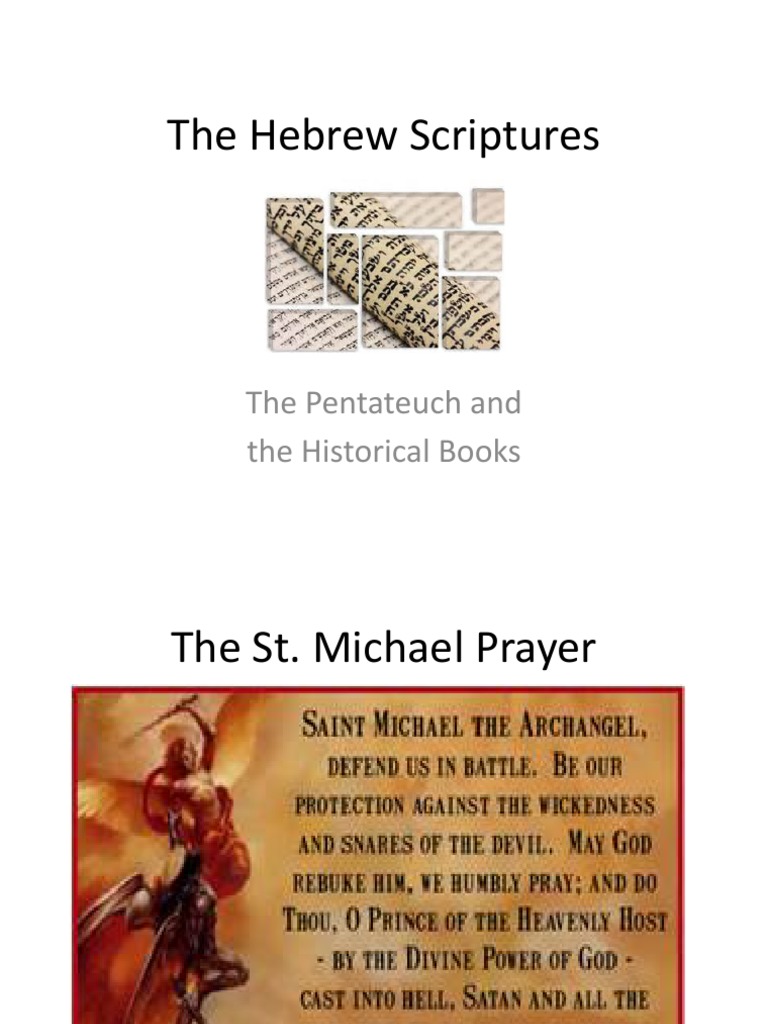 The Hebrew Scriptures: The Pentateuch and The Historical Books | PDF ...