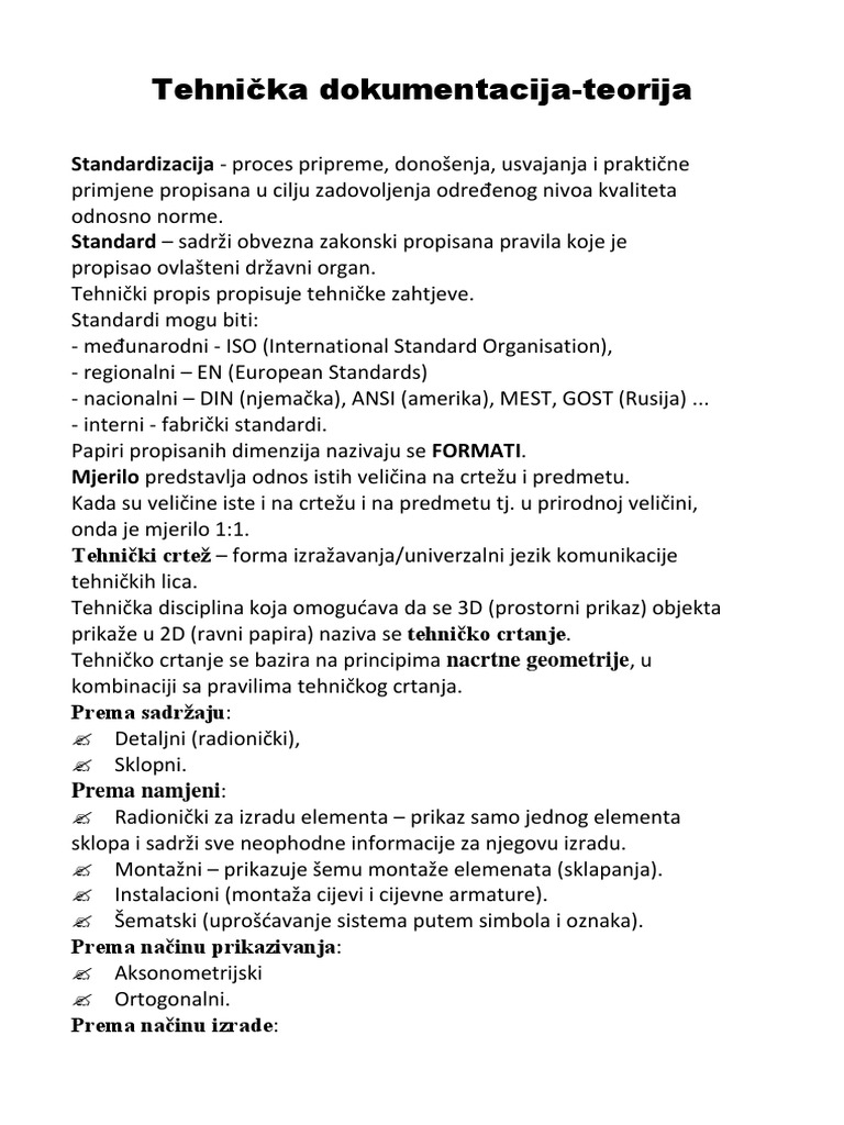 Tehnička Dokumentacija | PDF
