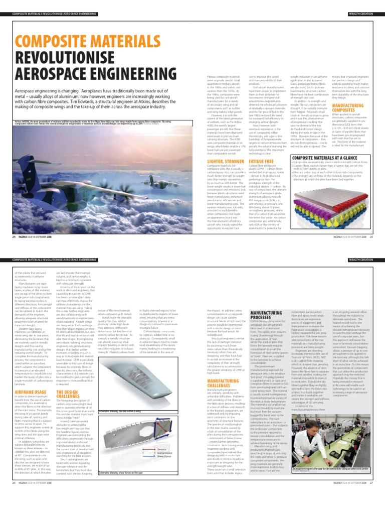 Composite Materials Revolutionise Aerospace Engeneering PDF | PDF | Composite Material | Epoxy