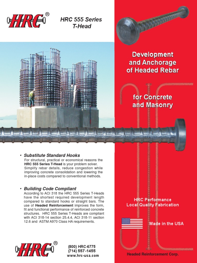 Headed Rebar | PDF | Structural Engineering | Building Technology