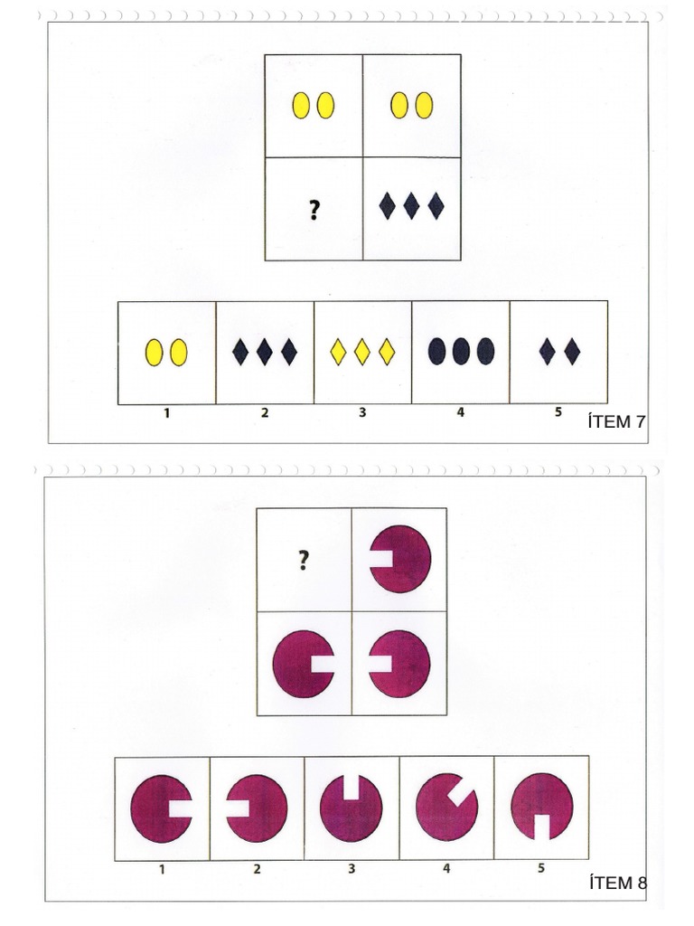 Ítem 7 Matrices Wisc V | PDF