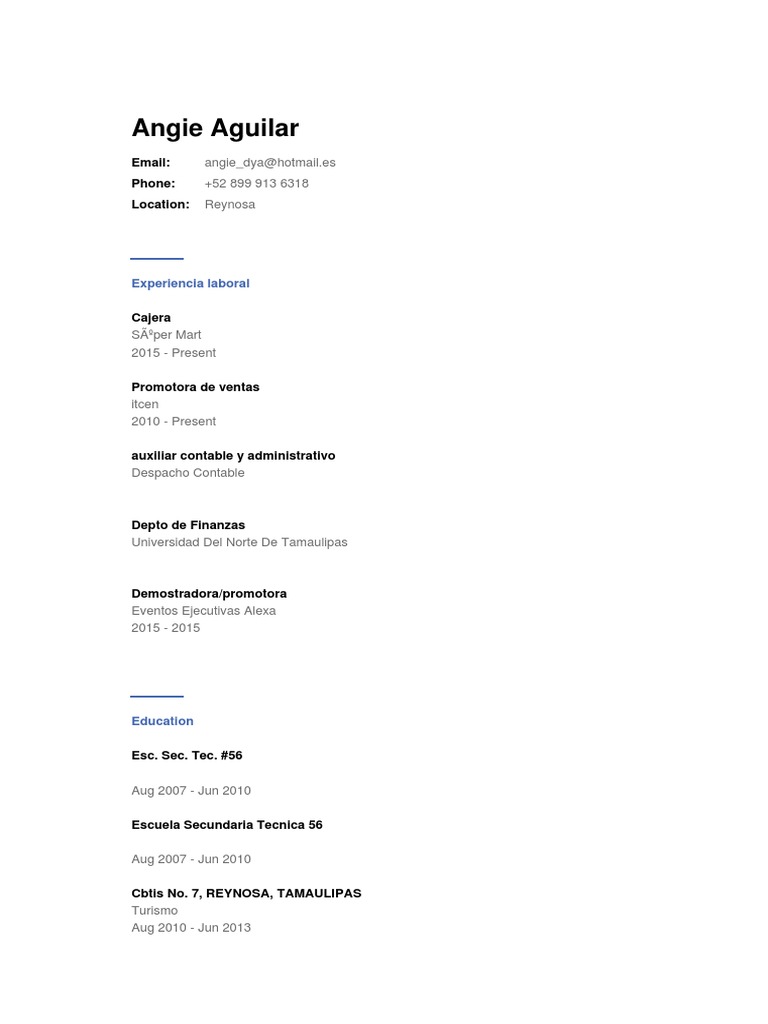 Auxiliar Contable Angie-Aguilar | PDF