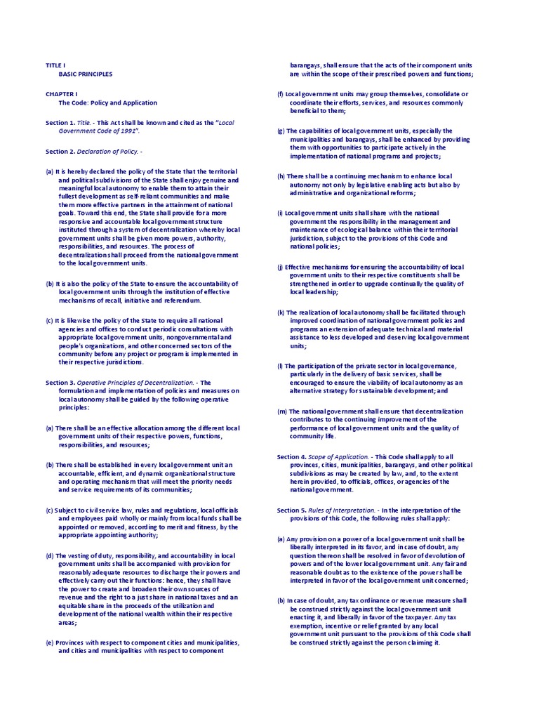 Government Code of 1991" | PDF | Eminent Domain | Local Government