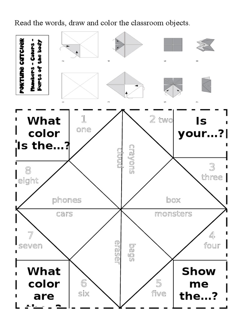 Classroom Objects and Colors Classroom Posters Fun Activities Games ...