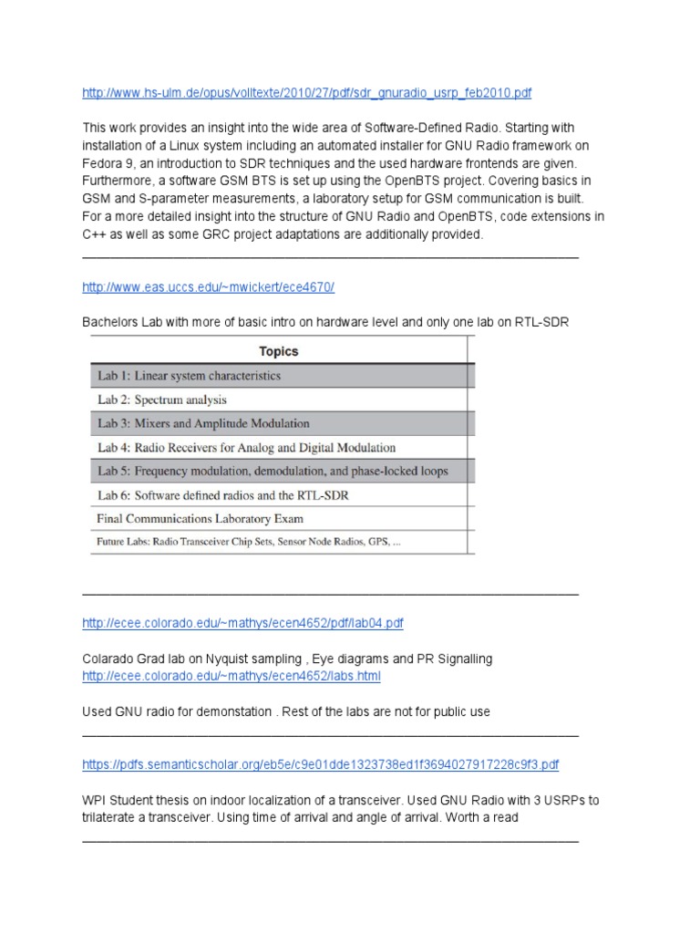 GNU Radio & SDR for Engineers | PDF | Orthogonal Frequency Division ...