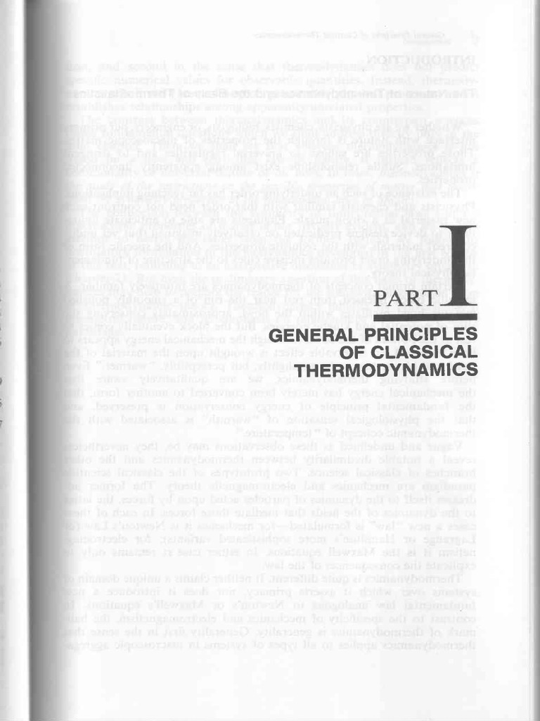 General Principles of Classical Thermodynamics | PDF | Thermodynamic ...