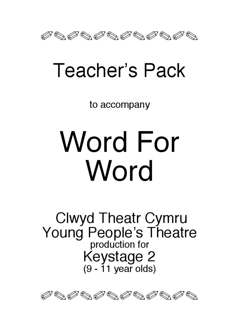 Word For Word Teacher's Pack | PDF | A Midsummer Night's Dream