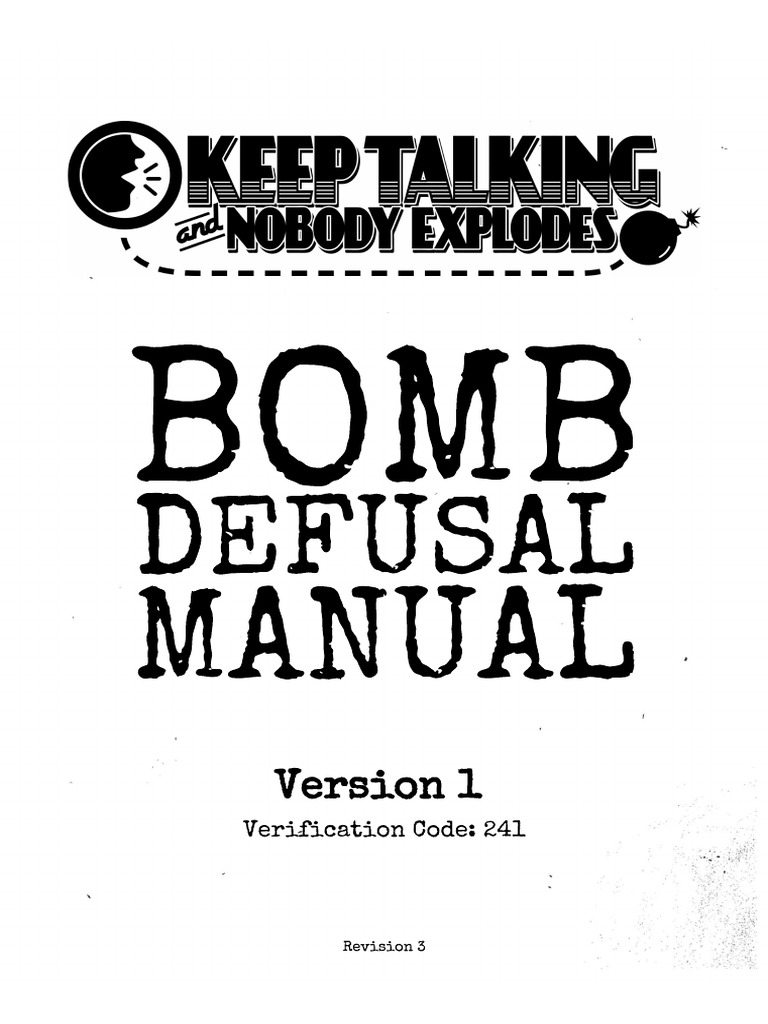 Bomb Manual Defusal en | PDF