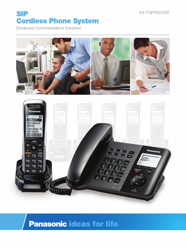 Panasonic Sip Cordless Main Brochure | PDF