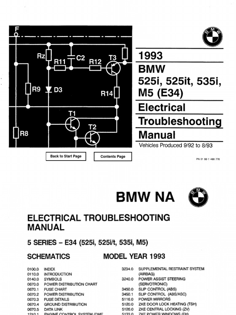 Schaltplan E34 - 93 PDF | PDF