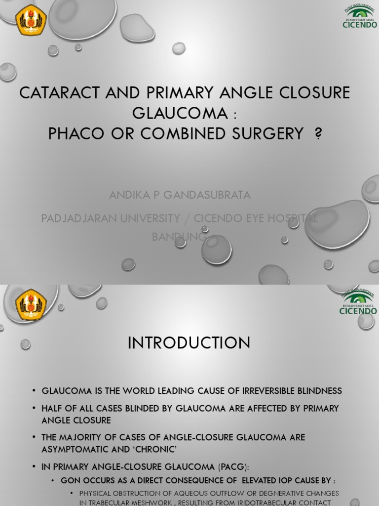 Cataract and PACG | PDF | Glaucoma | Vision