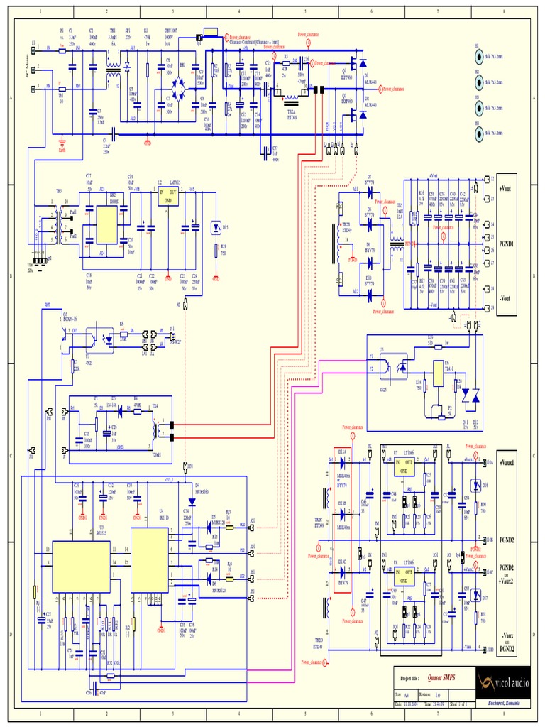 SMPS Half Bridge IR2153 2.0 - Esquema | PDF