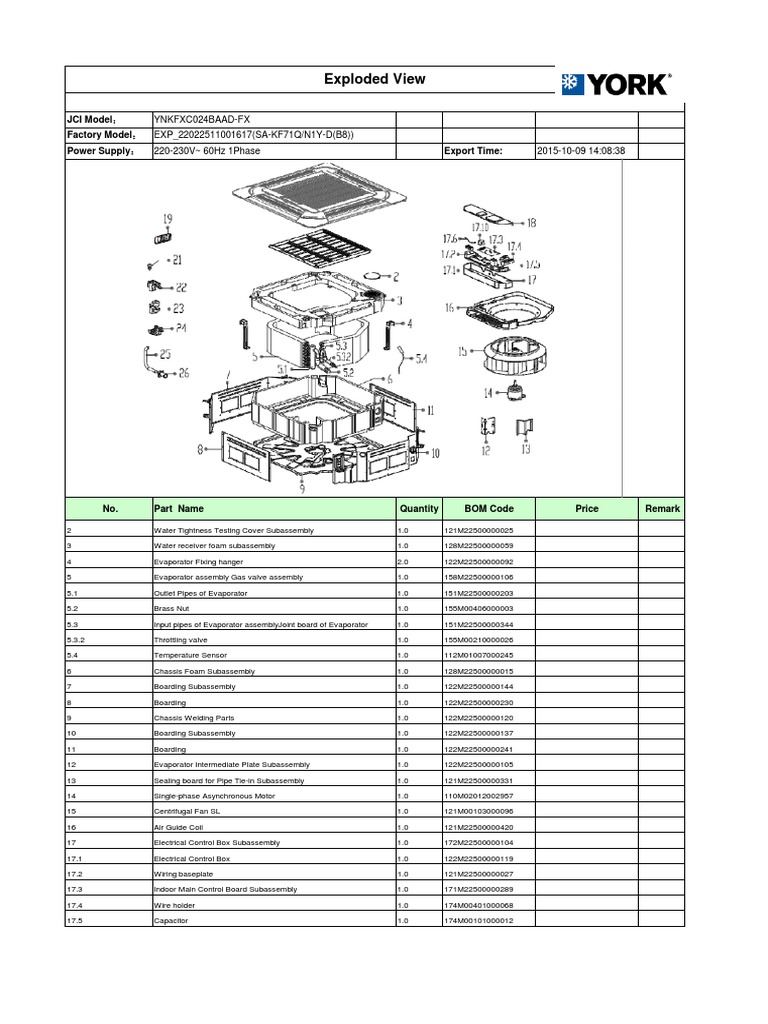 HVAC Parts List and Specifications | PDF | Pipe (Fluid Conveyance) | Valve