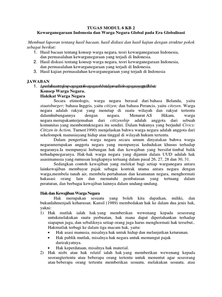 PKN Modul 6 KB 2 | PDF