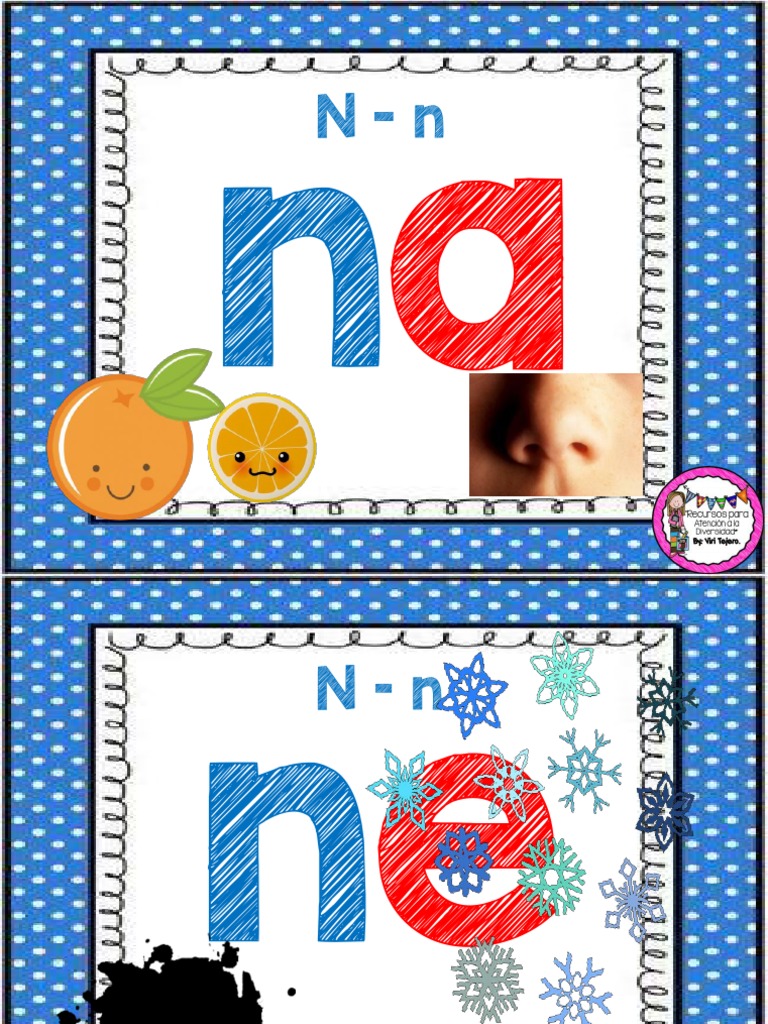 Tarjetas - Silabas N PDF | PDF