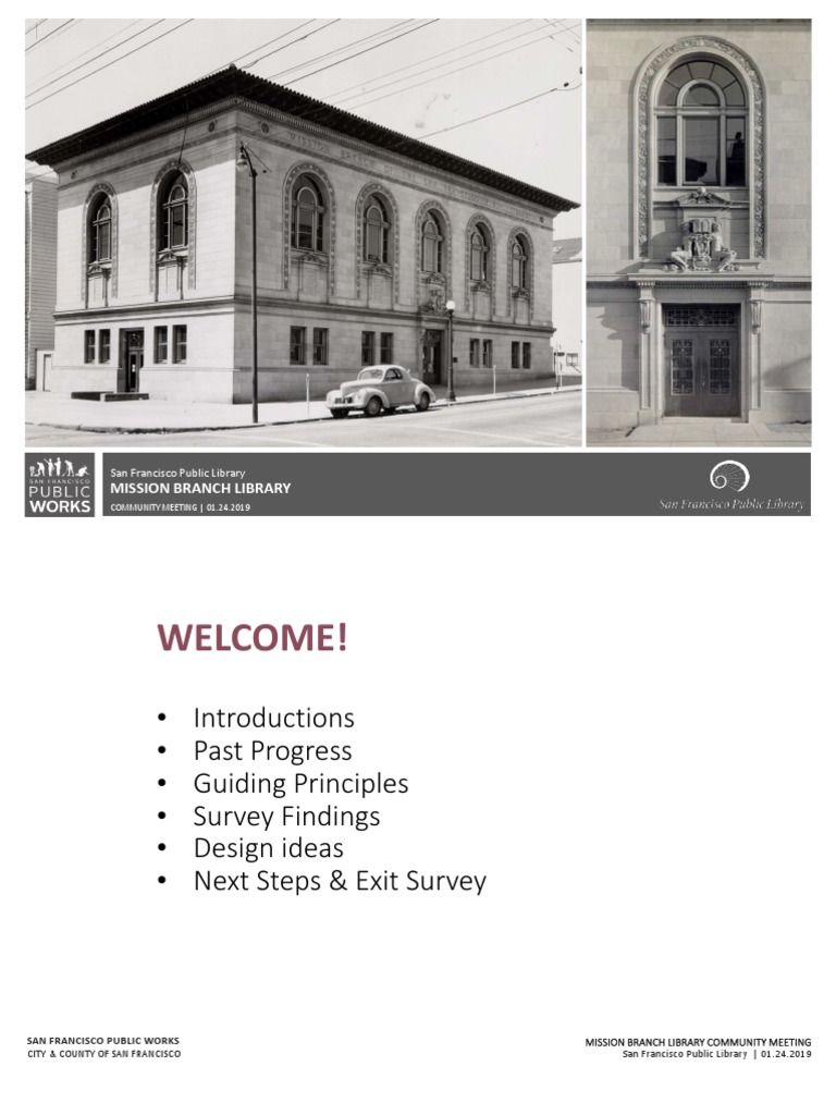 Mission Branch Library: San Francisco Public Library | PDF | Public ...