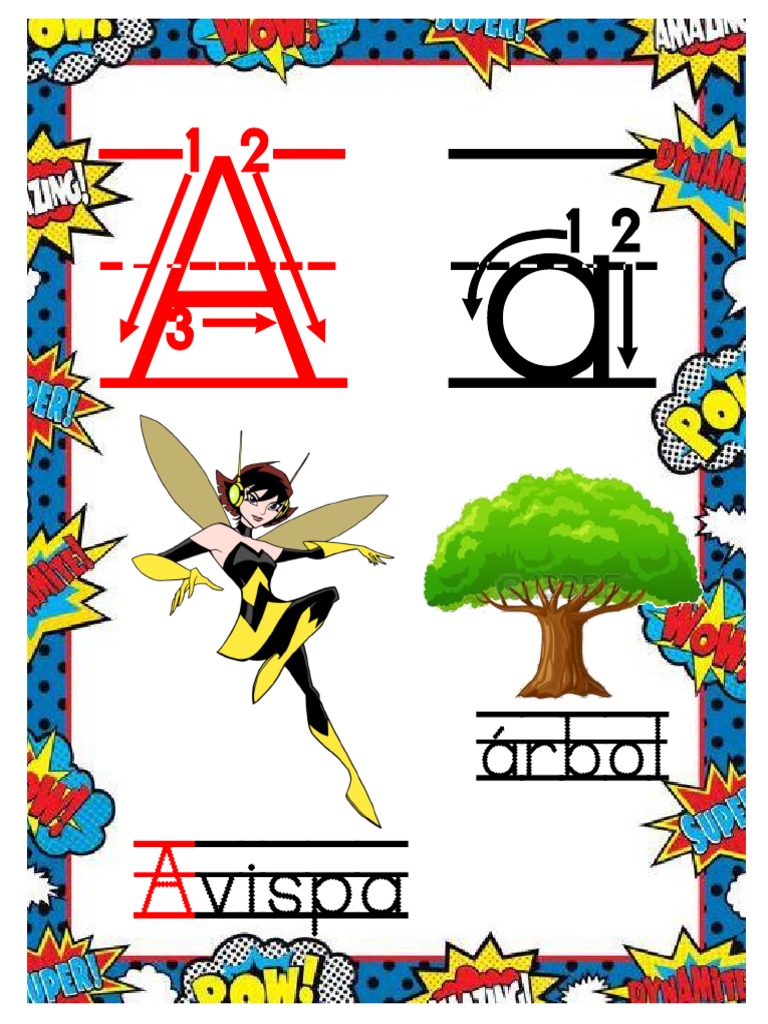 Abecedario Superhéroes PDF | PDF | Derecho | Adultos jóvenes