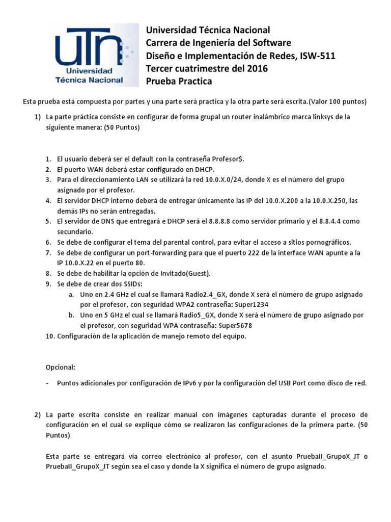Configuracion de Router | PDF | Dirección IP | Enrutador (Computación)