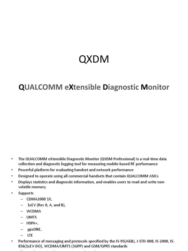 QXDM | PDF