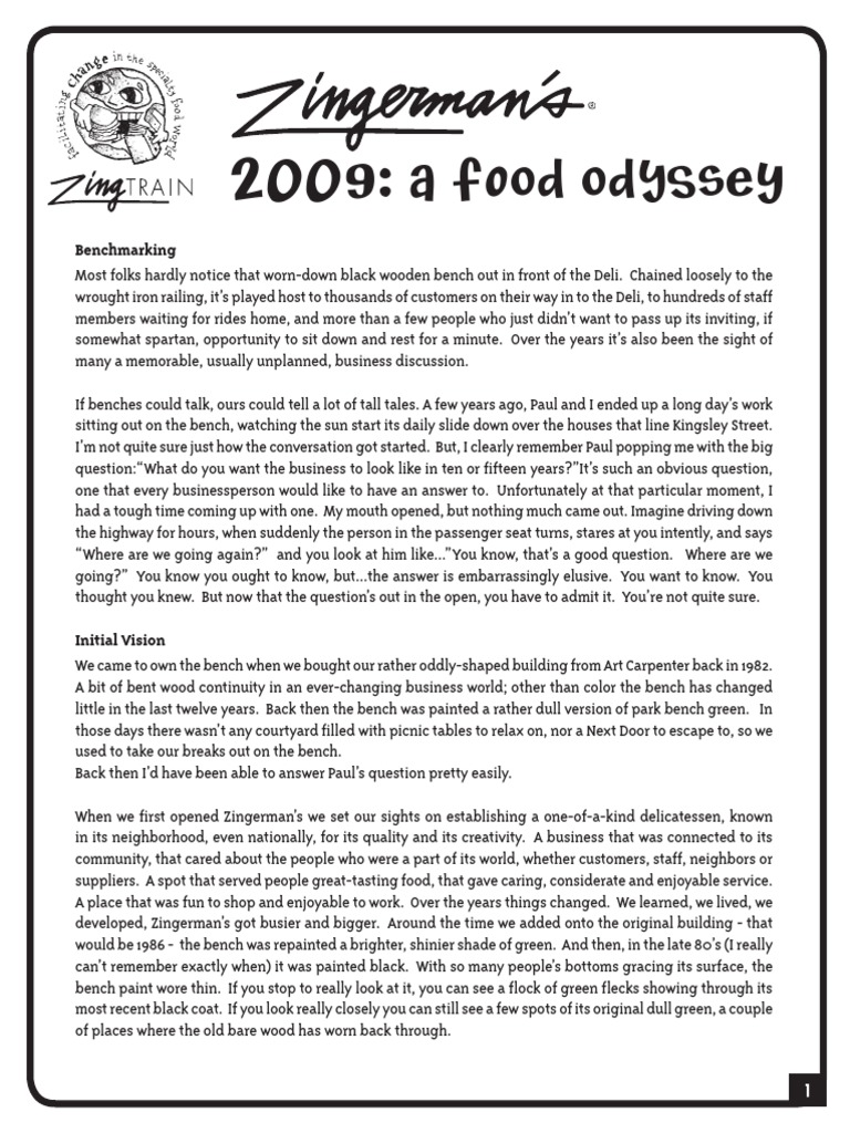 Vision 2009 - A Food Odyssey | PDF | Nature