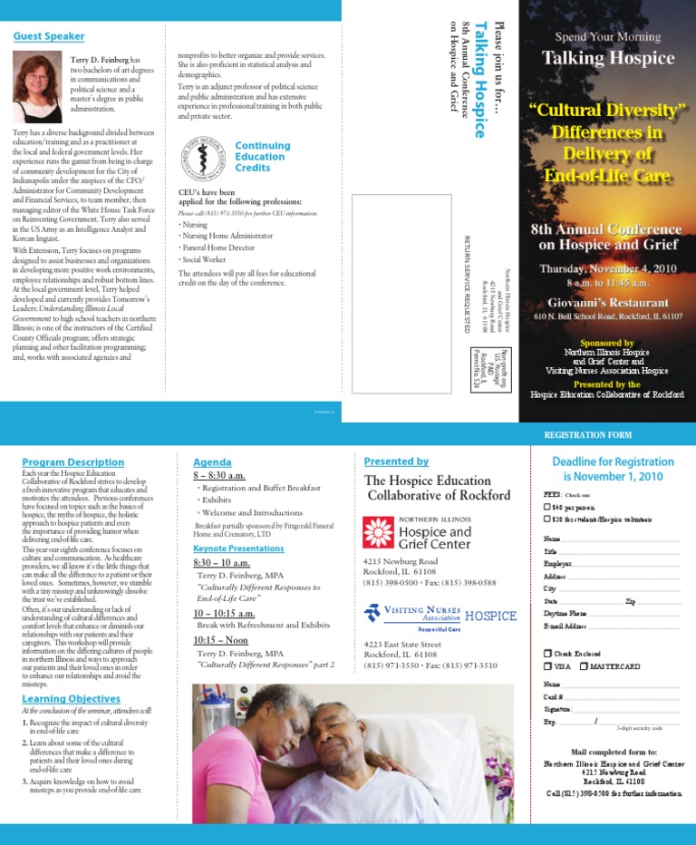 VNA Hospice Conference Final Brochure | PDF | Hospice | End Of Life Care