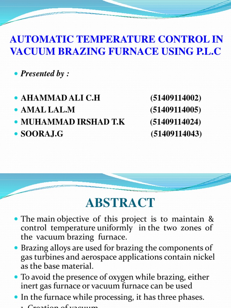 Automatic Temperature Control in Furnace Using PLC | PDF | Thermocouple ...