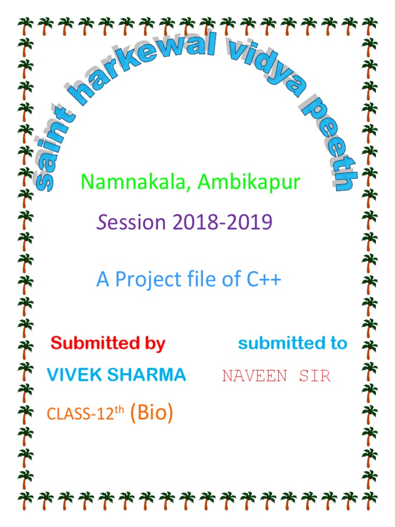 Namnakala, Ambikapur: Session 2018-2019 | PDF