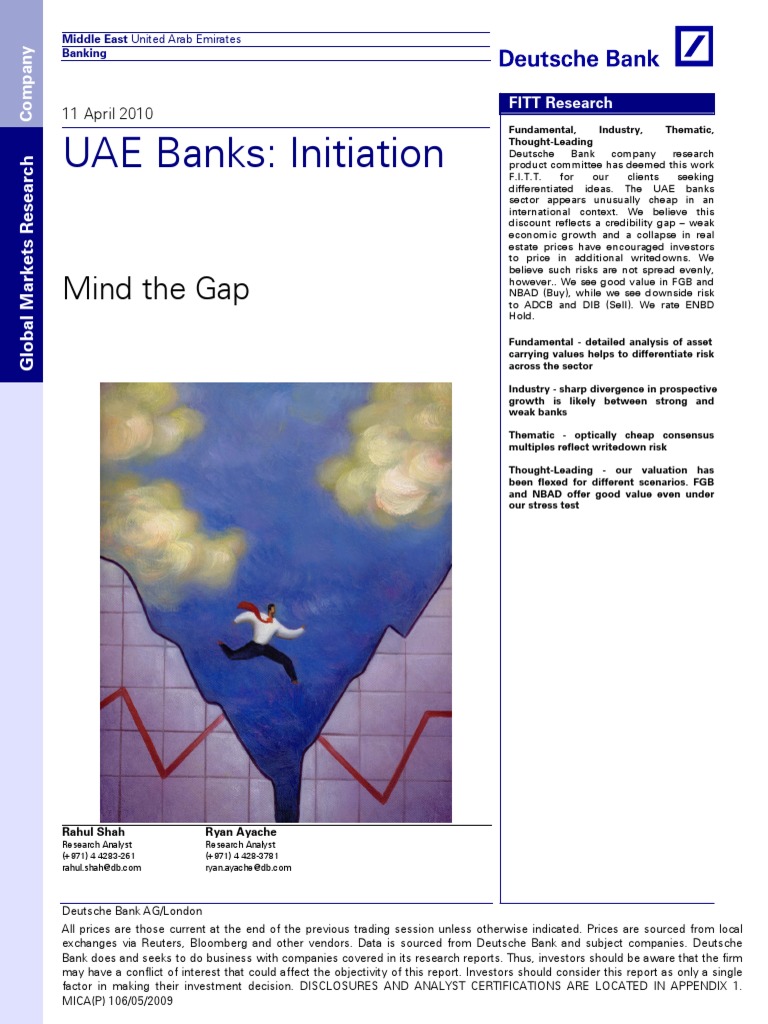 DB - UAE Banks | PDF | Valuation (Finance) | Beta (Finance)