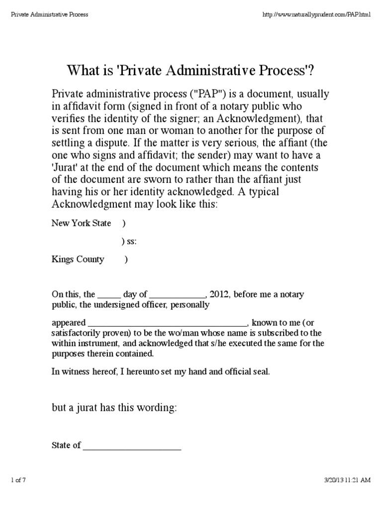 Understanding Private Admin Process | PDF | Affidavit | Notary Public